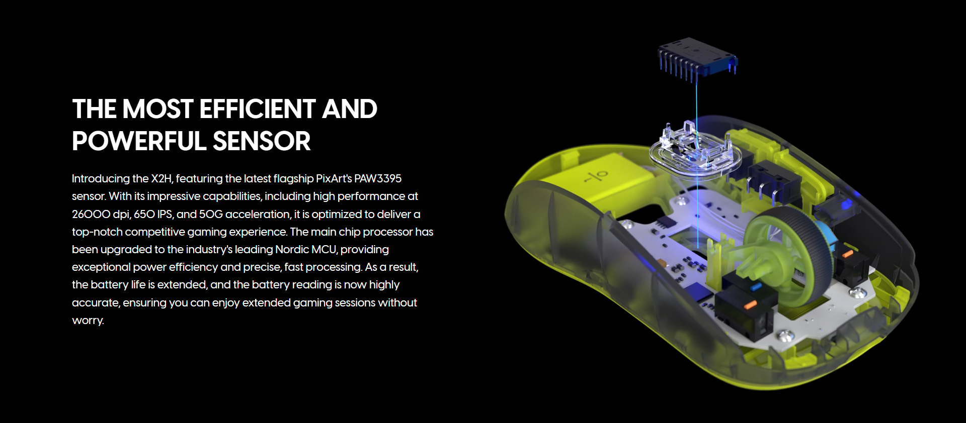 Pulsar X2H - 54g Lightweight Wireless Gaming Mouse (Acid Rewind Limited ...